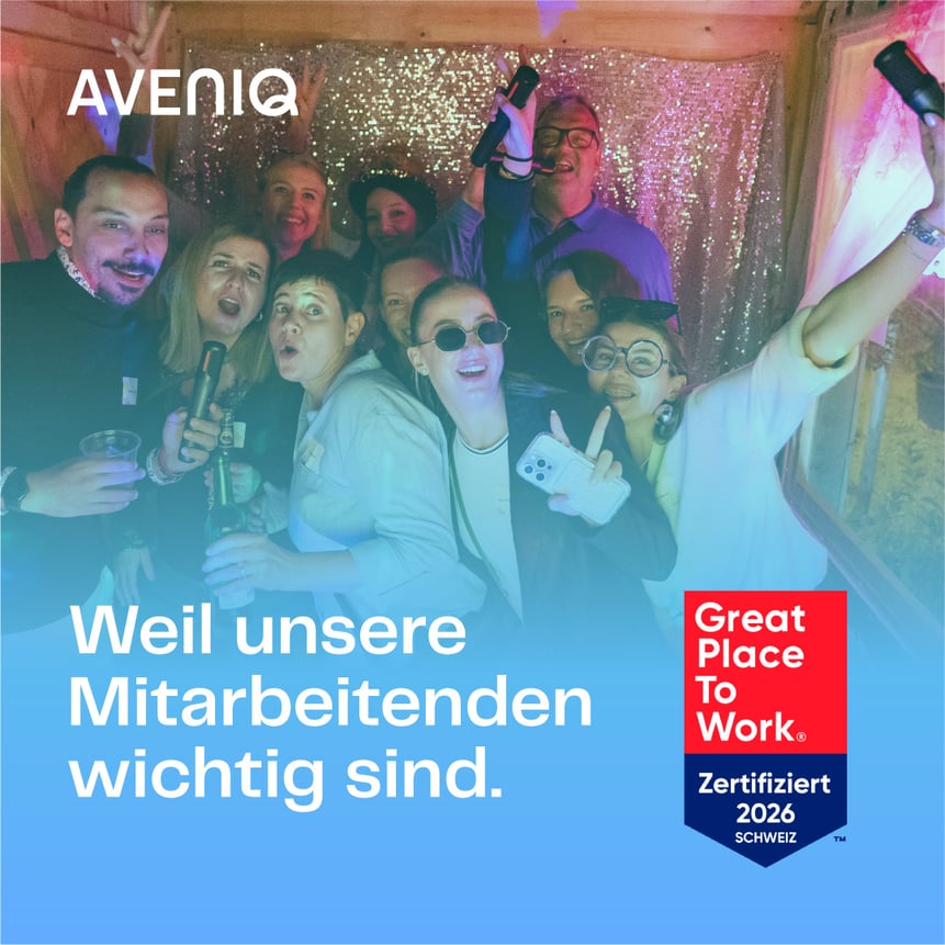 Aveniq erhält erstmals Great Place to Work®-Zertifizierung