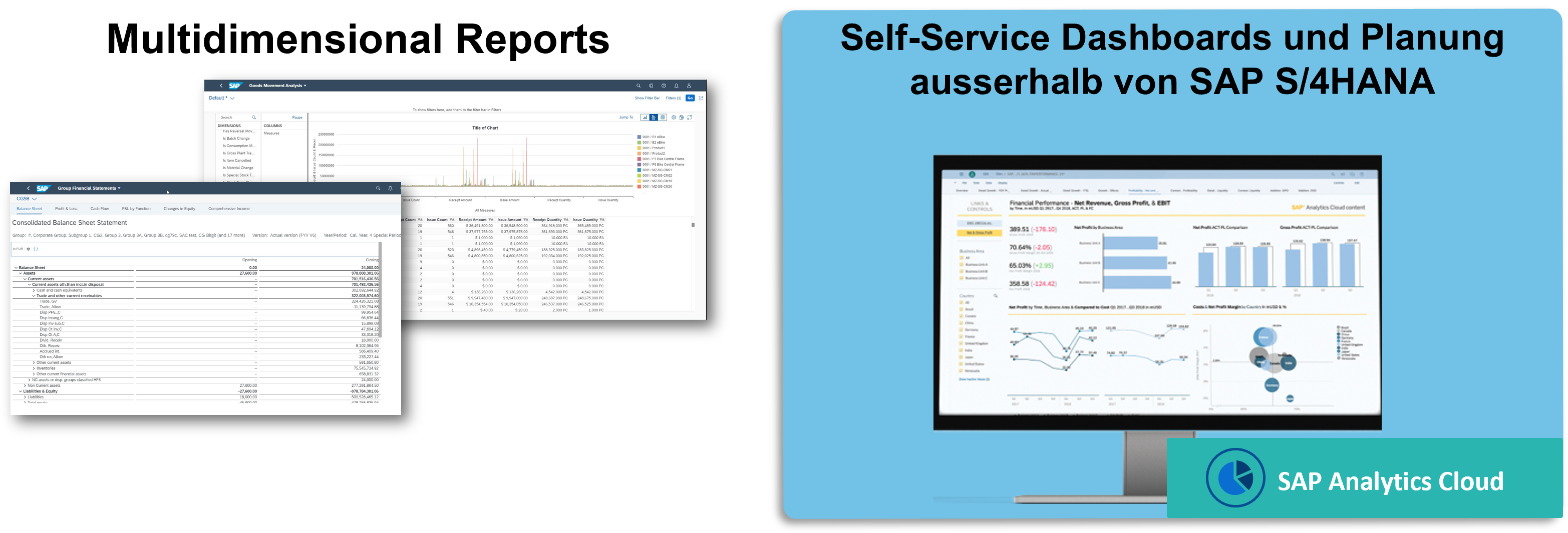 SAP Analytics Cloud (Schweiz): Einführung & Support